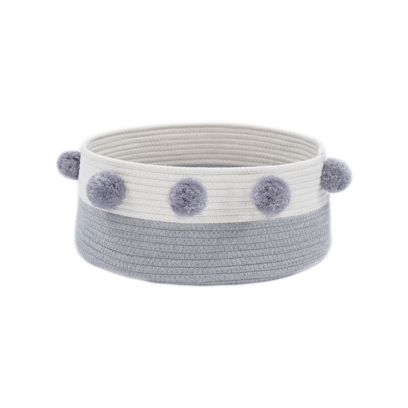 Desktop Storage Basket Nordic Cotton Wool Ball Wov... – Grandado