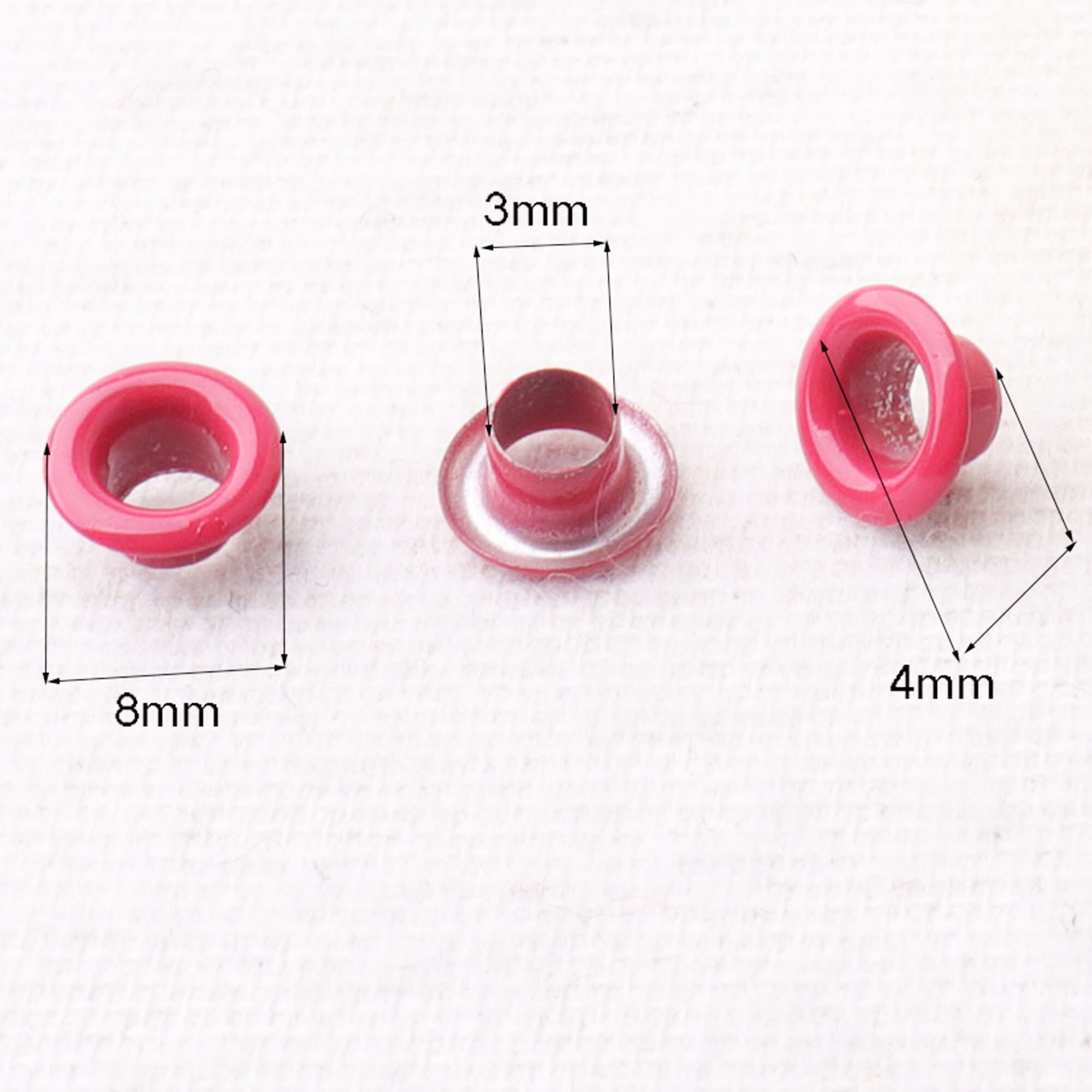 100 pcs Red Metal Eyelets Grommets With Washers Ey... – Vicedeal