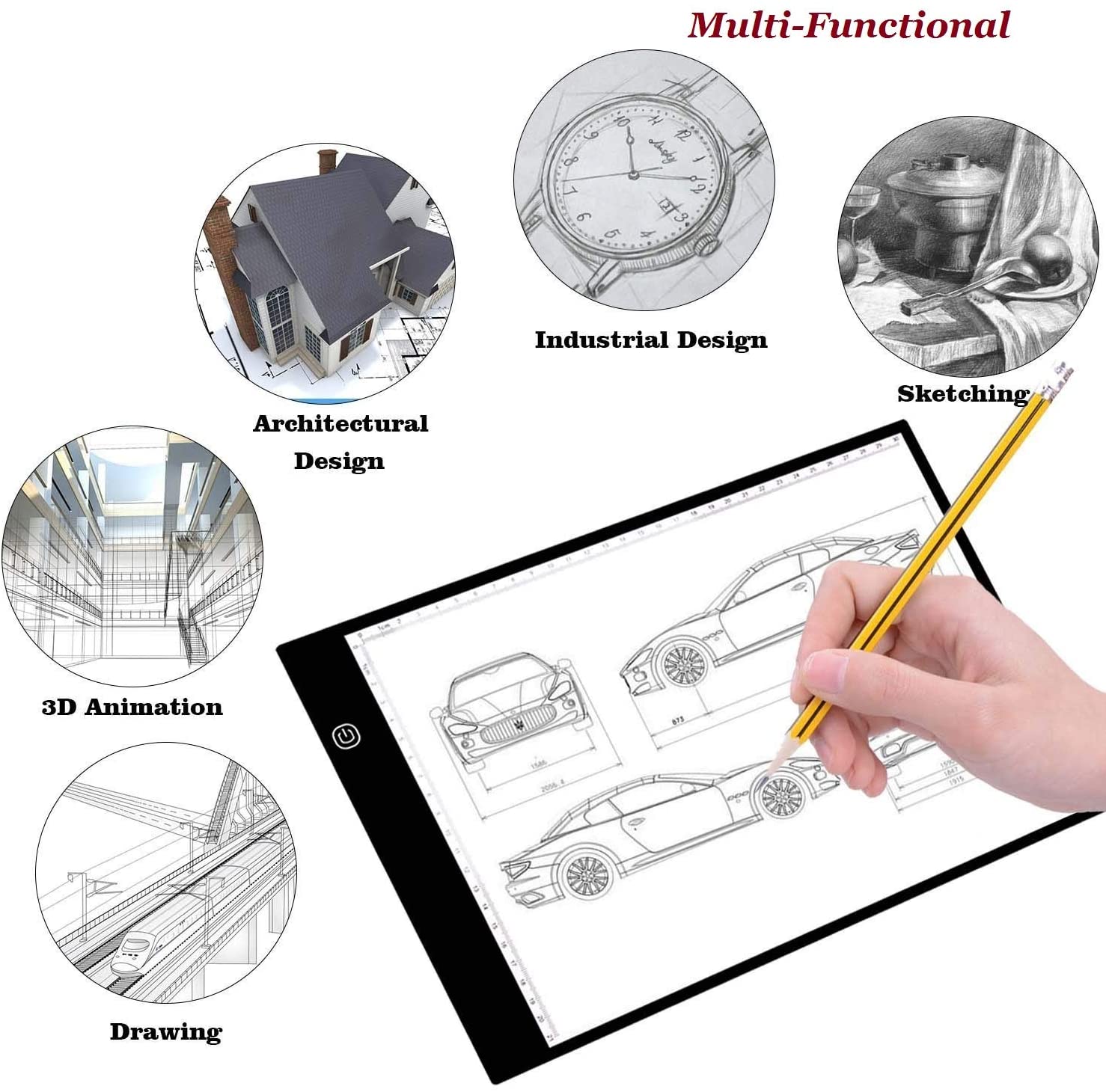Upgraded A4 Drawing Tablet LED Light Box Tracer fo... – Vicedeal
