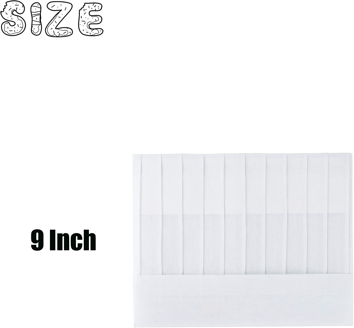 Disposable Adjustable Chef Hats White Tall Kitchen... – Vicedeal