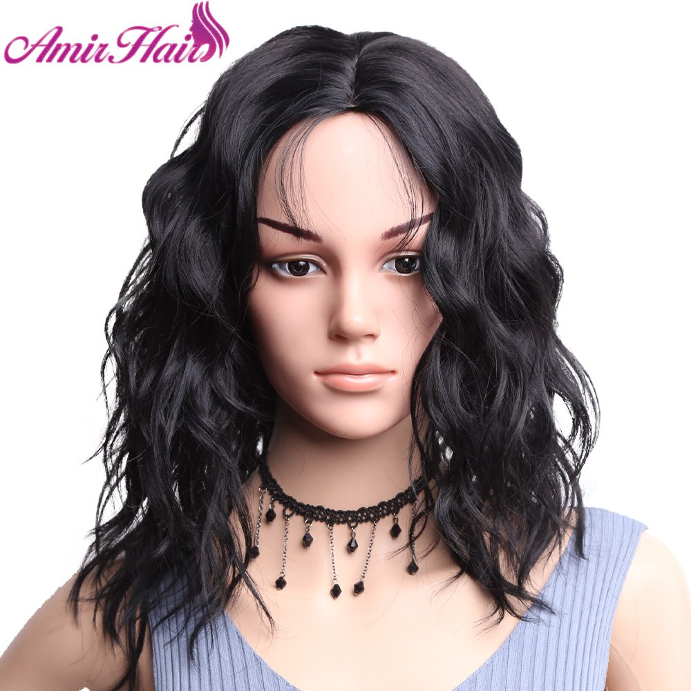 Amir Brown Short Wigs Bob Style Straight Synthetic... – Grandado