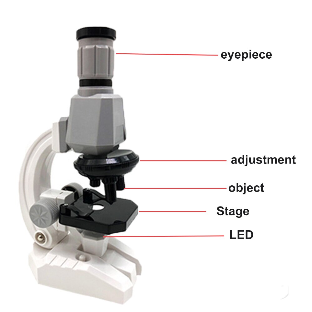 Microscope Kit Lab LED 100X-400X-1200X Home School... – Grandado
