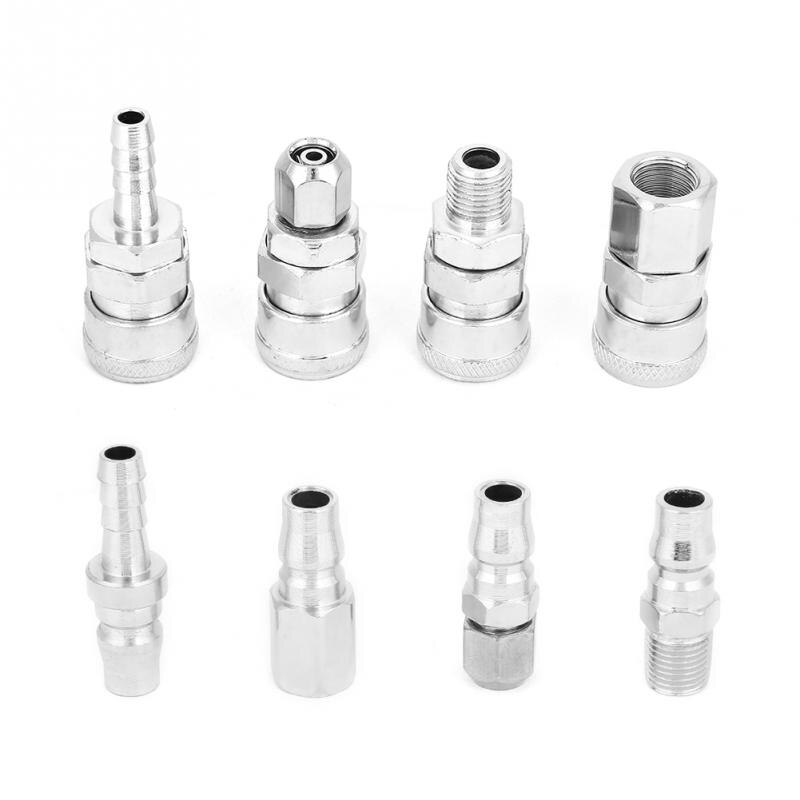 8Pcs 1/4 Pneumatic Quick Fittings Release Plug Soc... – Vicedeal