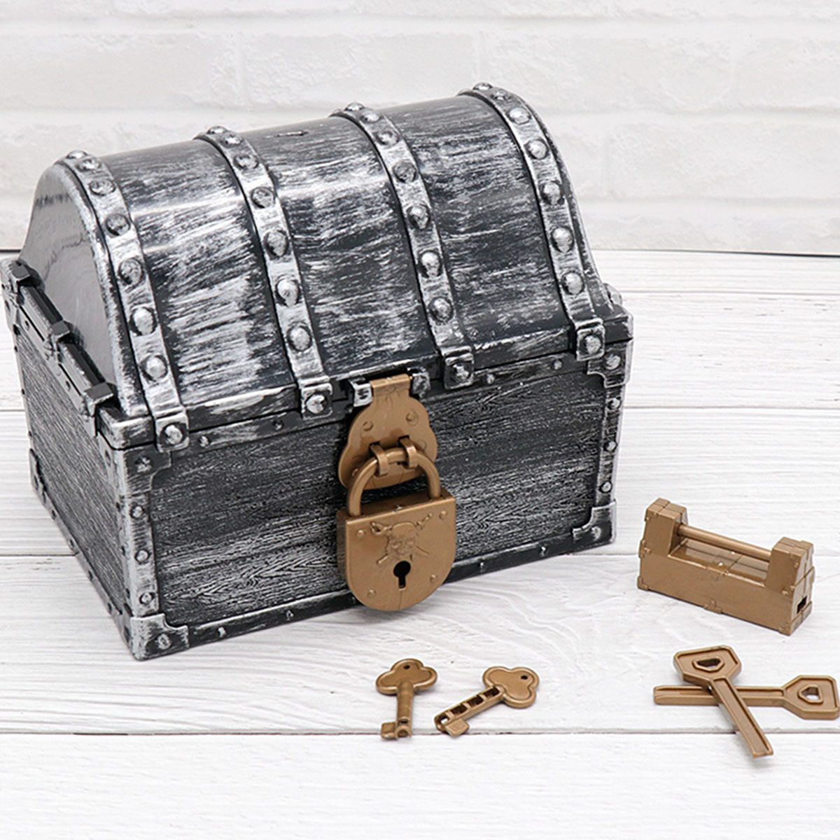 Creatives Storage Box with Lock Retro Pirate Treas... – Vicedeal