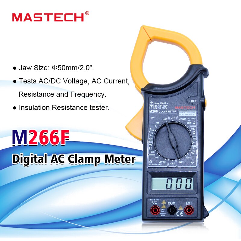 MASTECH M266F digital clamp meter 3 1/2 digital LC... – Vicedeal