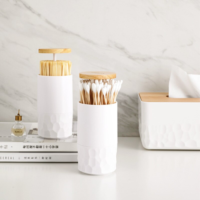 Toothpick Box Cotton Swabs Holder Tooth Pick Autom... – Grandado