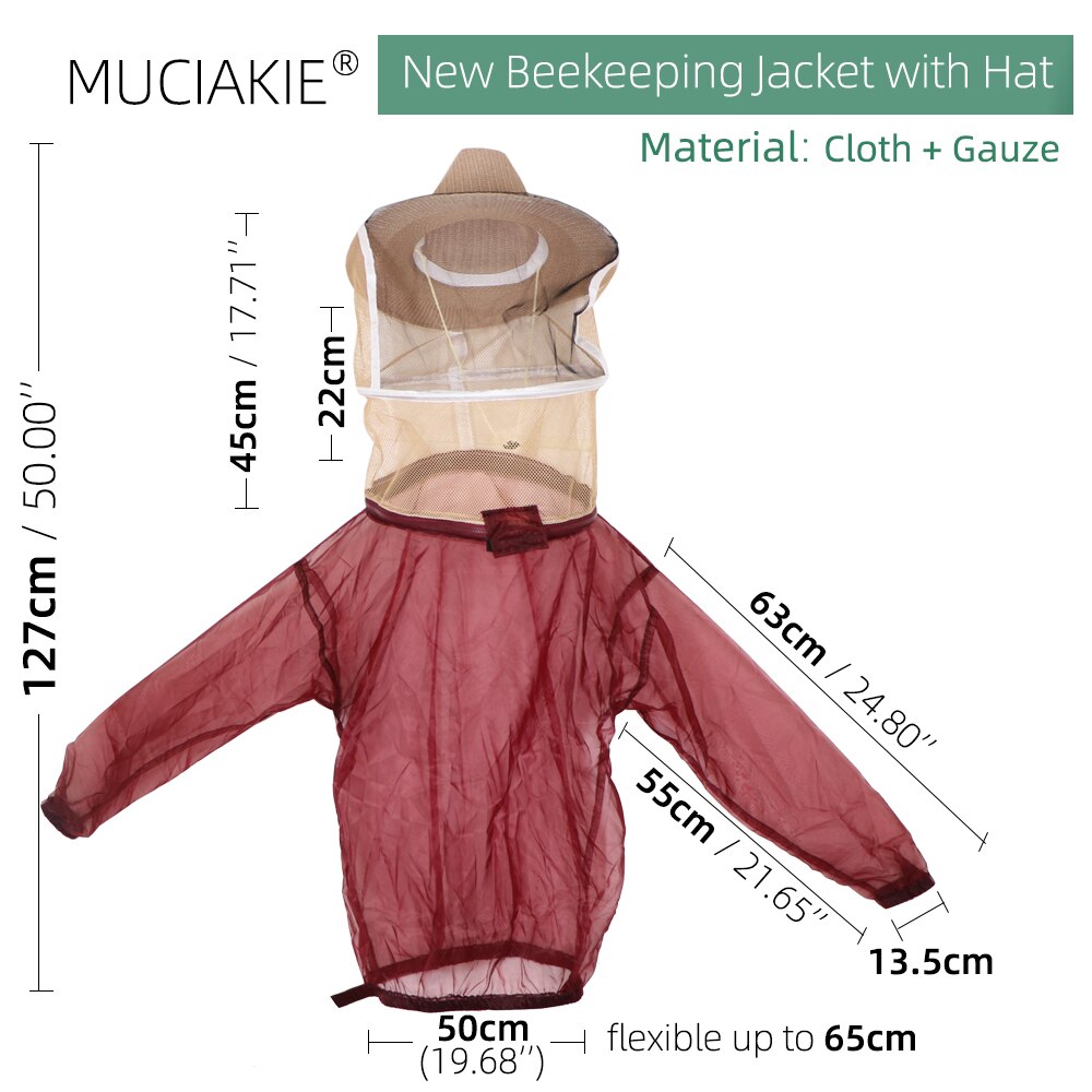 Apicultura terno com capuz véu redondo profissiona... – Grandado