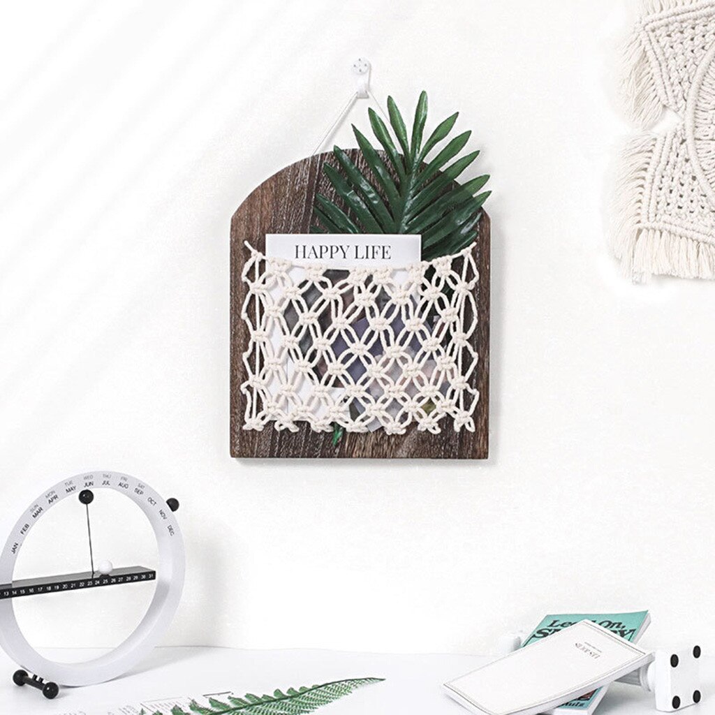 Wood Wall Mounted Holder Rustic Magazine Rack Stor... – Grandado