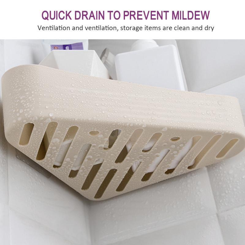 Bathroom Shower Shelf Corner Bath Wall Mount Rack ... – Vicedeal