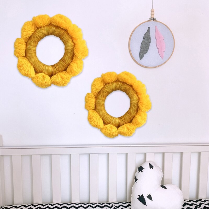 Nordic Hand-woven Cotton Thread Weaving Sun Flower... – Vicedeal