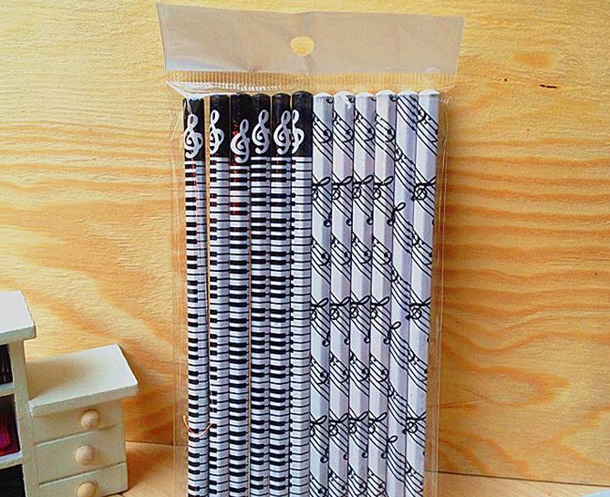 12 Pcs/pack Cute HB Musical Notes Pencils Music Pi... – Grandado