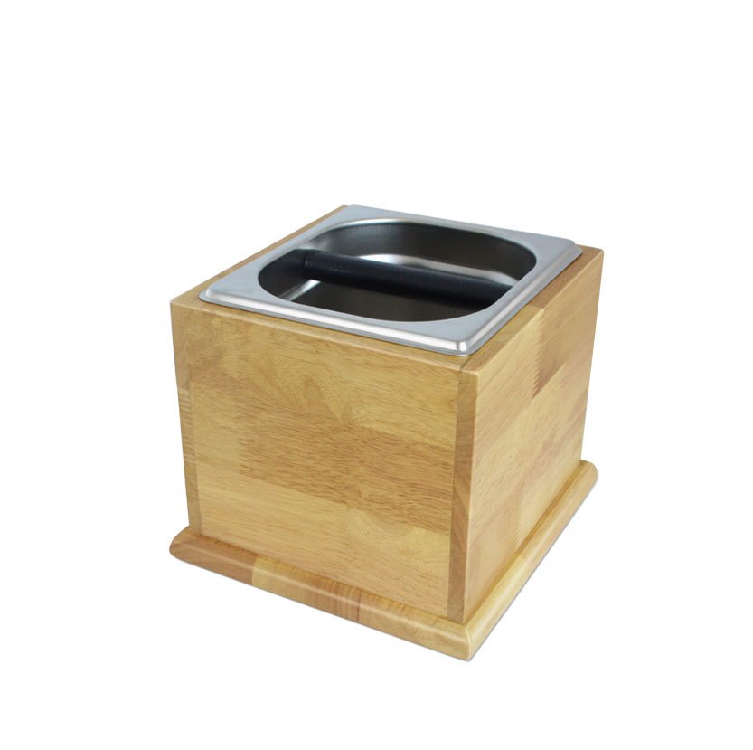Bamboo Espresso Coffee Knock Box With Rubber Conta... – Grandado
