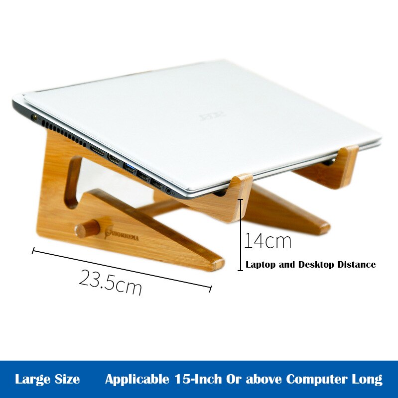 notebook stand Multifunction Bamboo computer raise... – Vicedeal