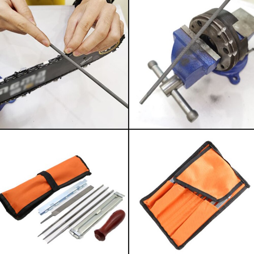 8pcs Round/Flat File Guide Bar File Sharpener Tool... – Grandado