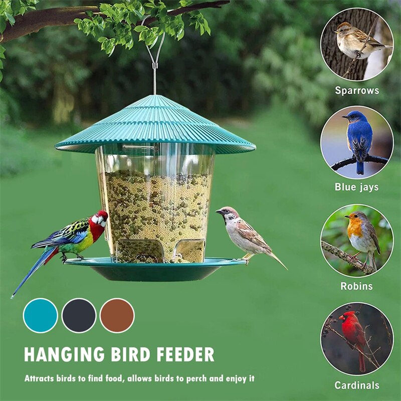 Pet Bird Feeder Garden Hanging Wild Bird Feeding C... – Grandado