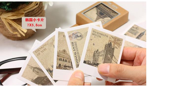 40pcs/lot Mini Vintage Retro Scenery PostCards Lom... – Grandado