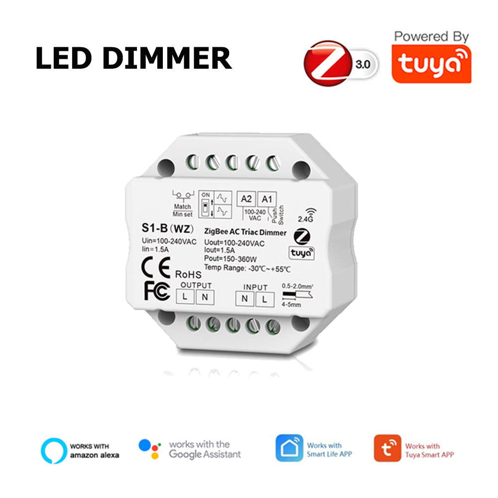 Tuya Zigbee AC Triac LED Dimmer Switch 110V 220V W... – Grandado