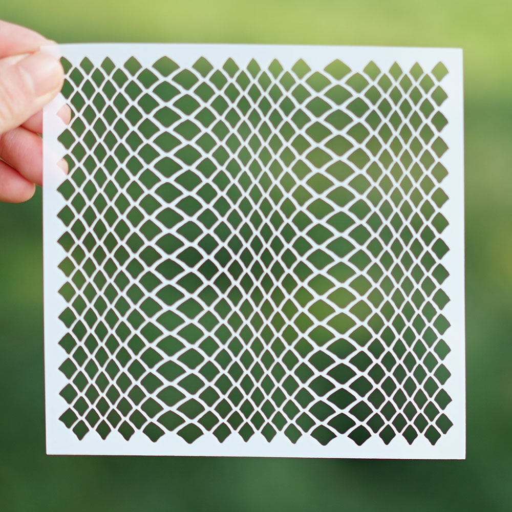 13 cm Decorative Layering Snake Skin Stencil for D... – Grandado