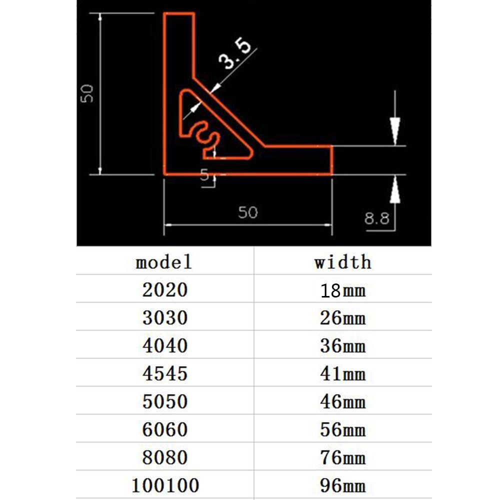 1PC 90 Degree Aluminium Angle Corner Joint Bracket... – Grandado