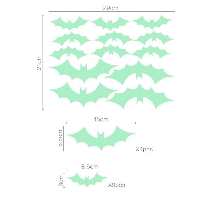 Halloween Voyeur Eyes Bat Ghost Luminous Stickers ... – Grandado