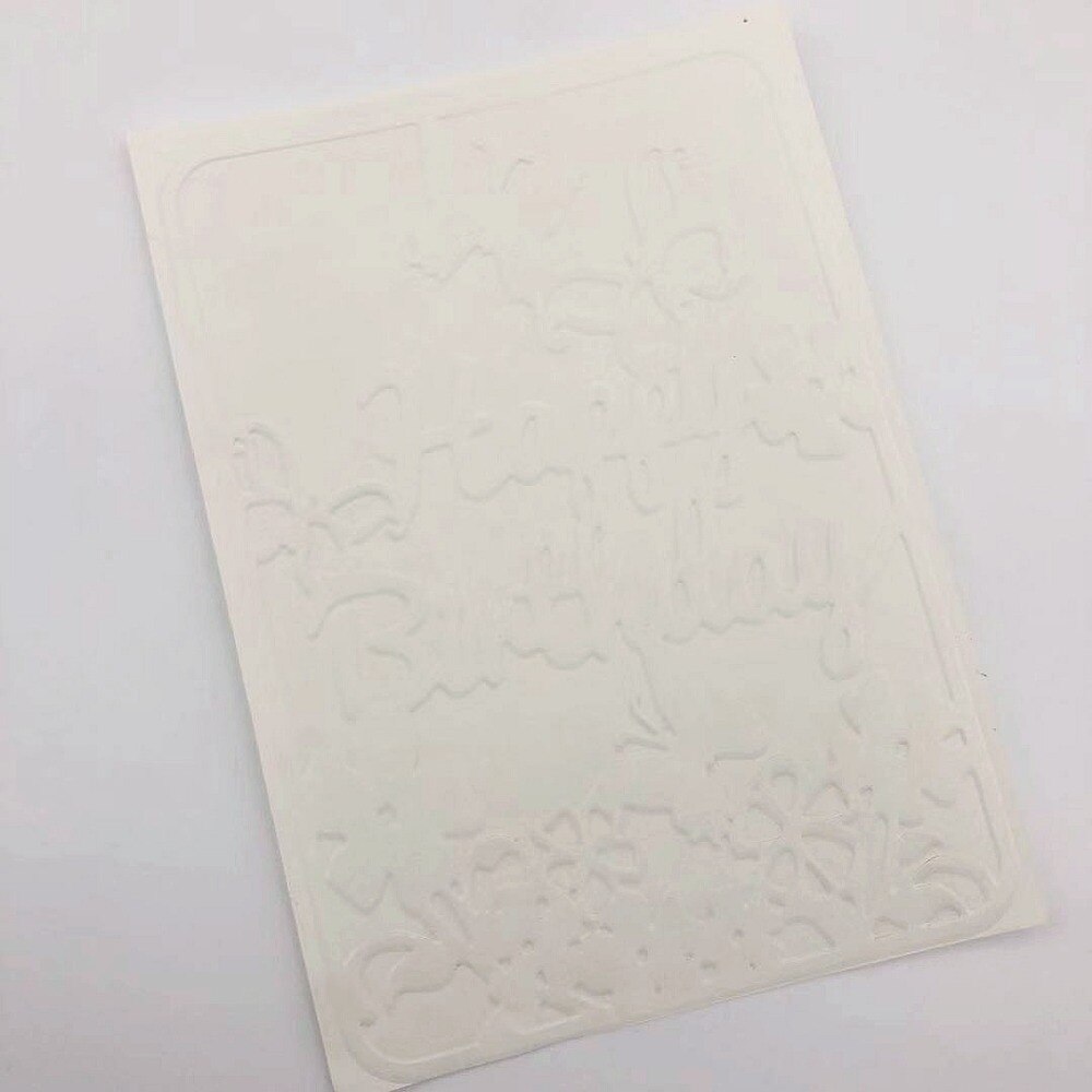PANFELOU Happy birthday Embossing folders Plastic ... – Grandado