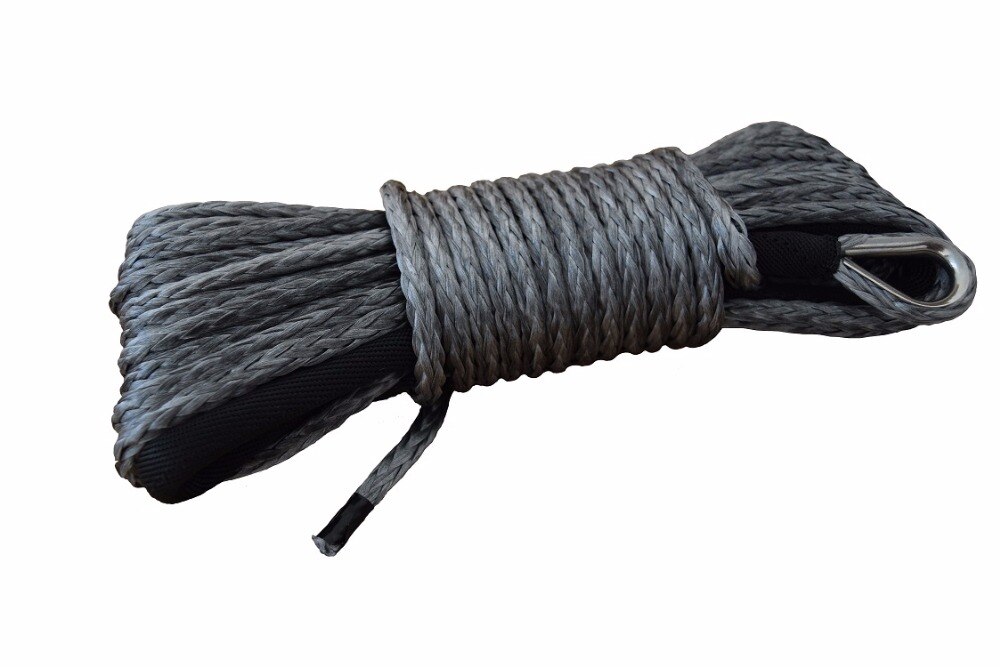 Grey 6mm*15m Replacement Synthetic Rope for Winch,... – Grandado
