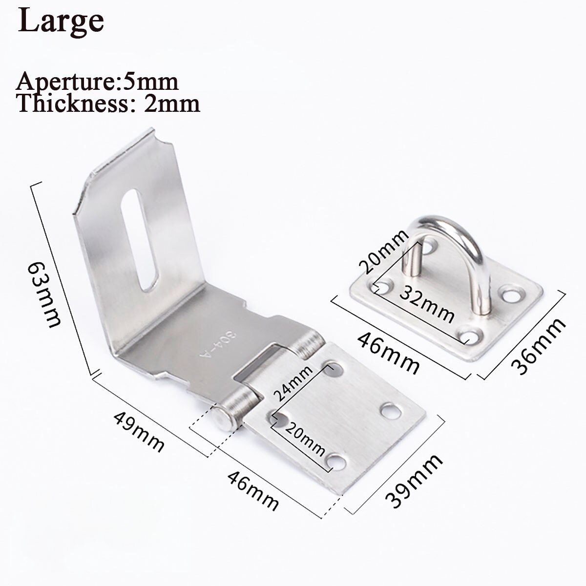 1Pcs Durable Right Angle Stainless Steel Door Lock... – Grandado