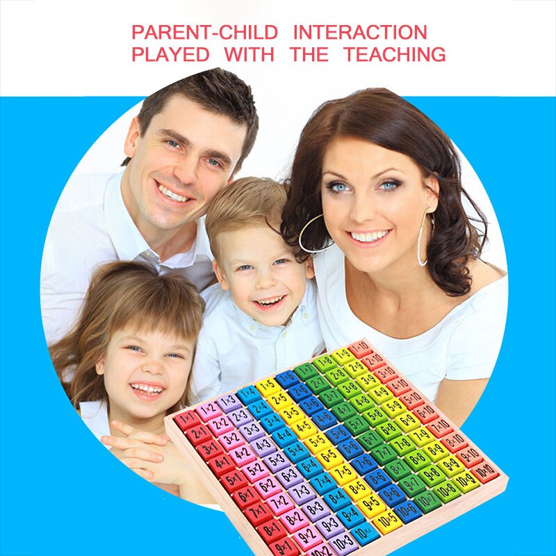 Wooden Children's Early Education Toy 100 Multipli... – Grandado