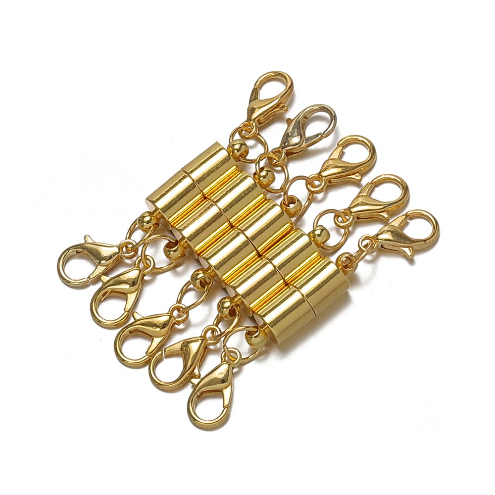 5Pcs Gold Metal Magnetic Clasps With Lobster Clasp... – Grandado