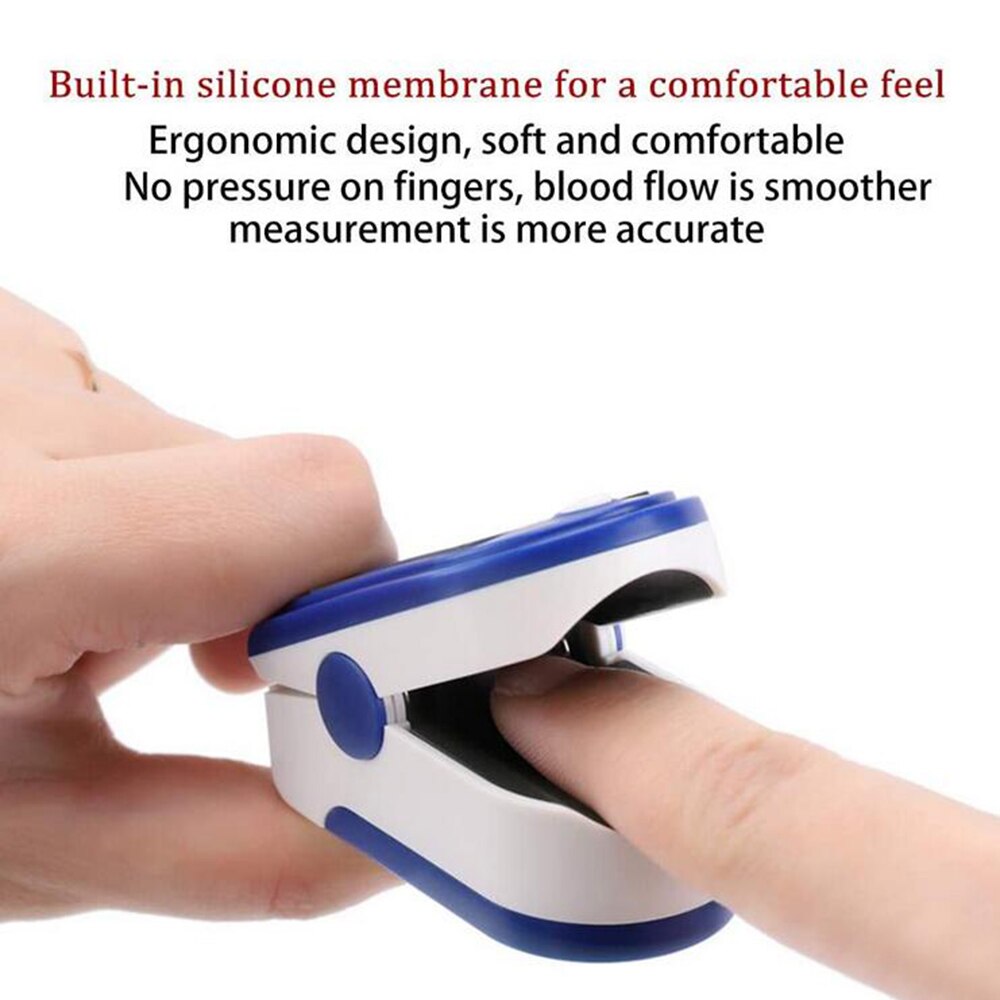 Fingertip Pulse Oximeter Blood Oxygen Saturation M... – Grandado
