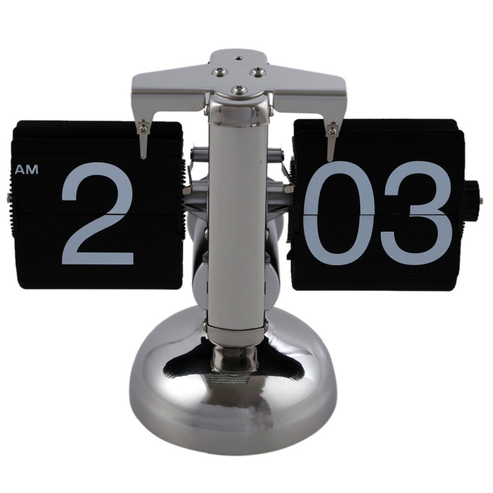 Retro Flip Over Clock Desk Stainless Steel Flip In... – Grandado