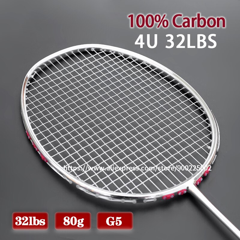 Offensive Type Carbon Fiber Badminton Rackets Stru... – Grandado