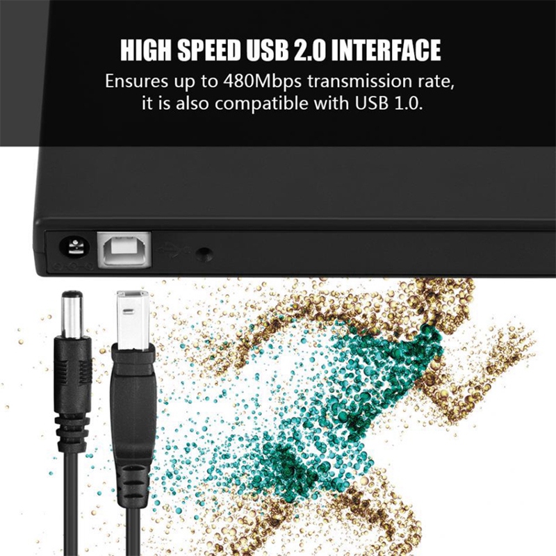 12.7mm External DVD Enclosure USB 2.0 External DVD... – Grandado