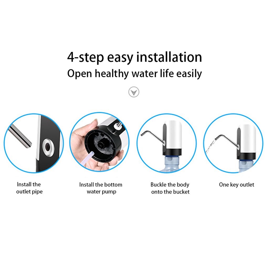 Rechargeable Smart Pumping Bucket Water Home Autom... – Grandado