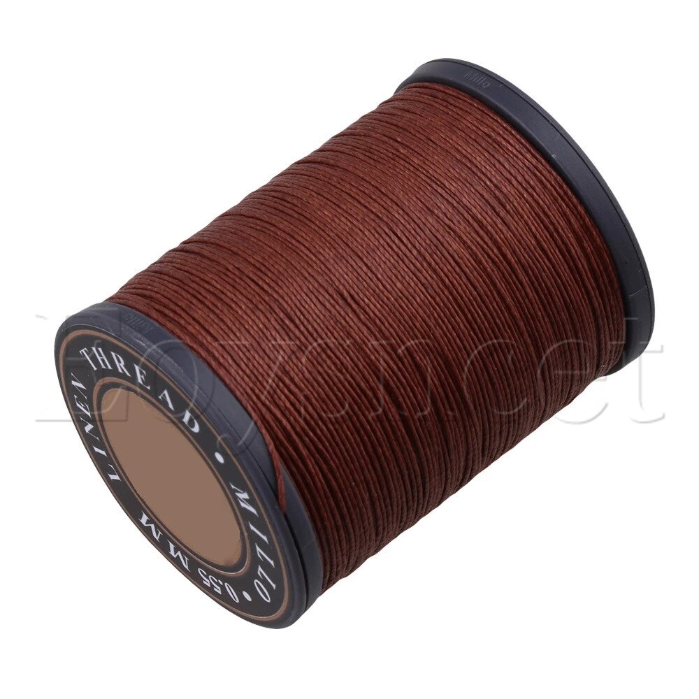 0.55mm Dia Light Brown Flax Waxed Cord Linen Threa... – Grandado