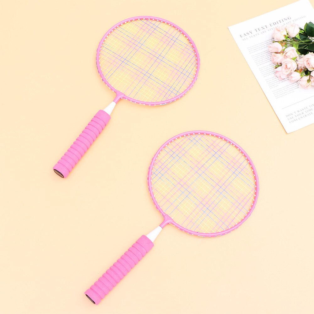 1 Set Colored Badminton Racket Beginner Training O... – Grandado