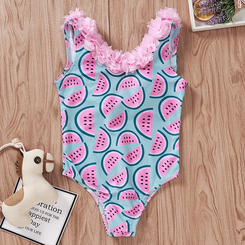 Girls Swimwear Watermelon Swimsuit Summer Girls On... – Vicedeal
