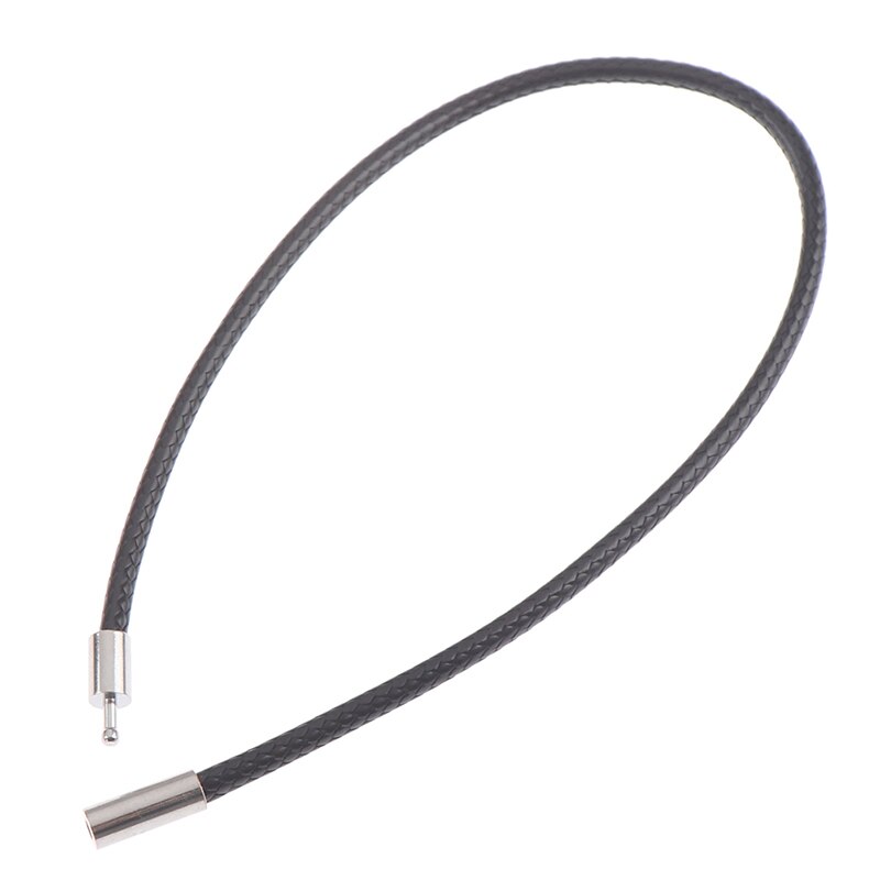 Necklace Cord Black Leather Cord Wax Rope Lace Cha... – Vicedeal