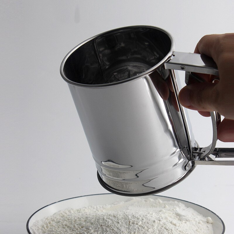 Stainless Steel Mesh Flour Sifter Mechanical Bakin... – Grandado