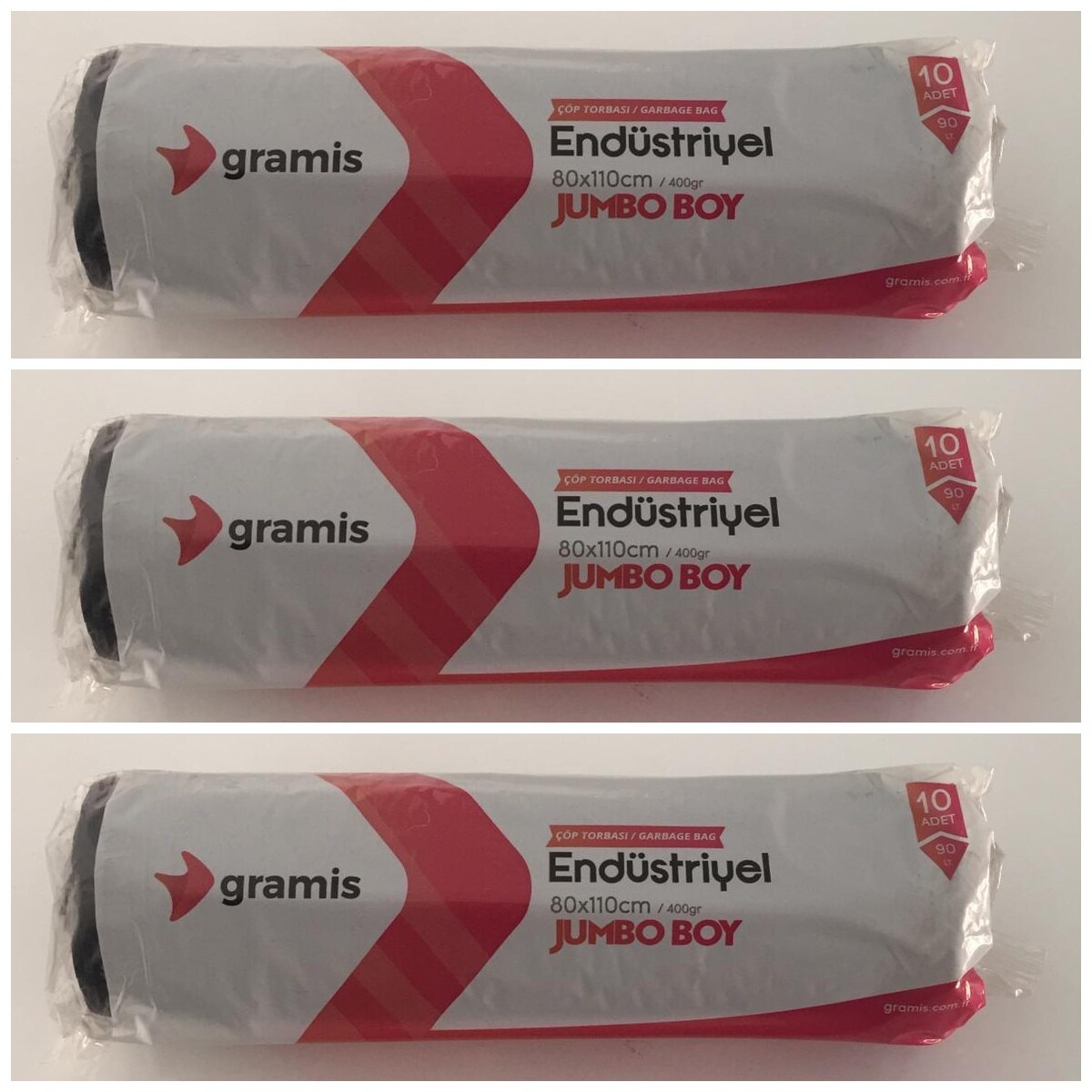 Gramis Flexible Garbage Bag Jumbo Size 80x110 10'l... – Grandado