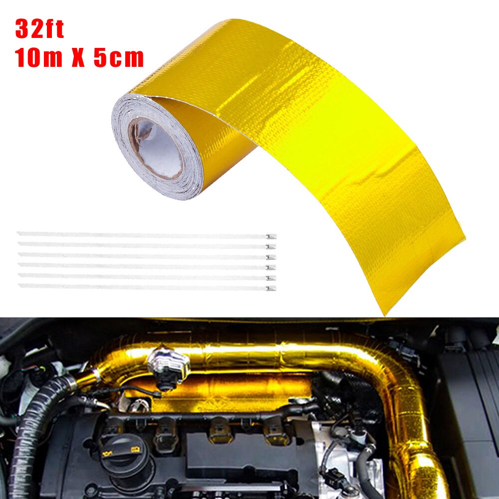 32ft Heat Shield Wrap Tape High Temp Roll Reflecti... – Grandado