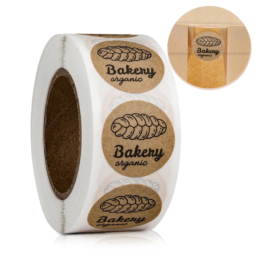 500PCS Round 1inch Kraft Baked with Love Stickers ... – Grandado