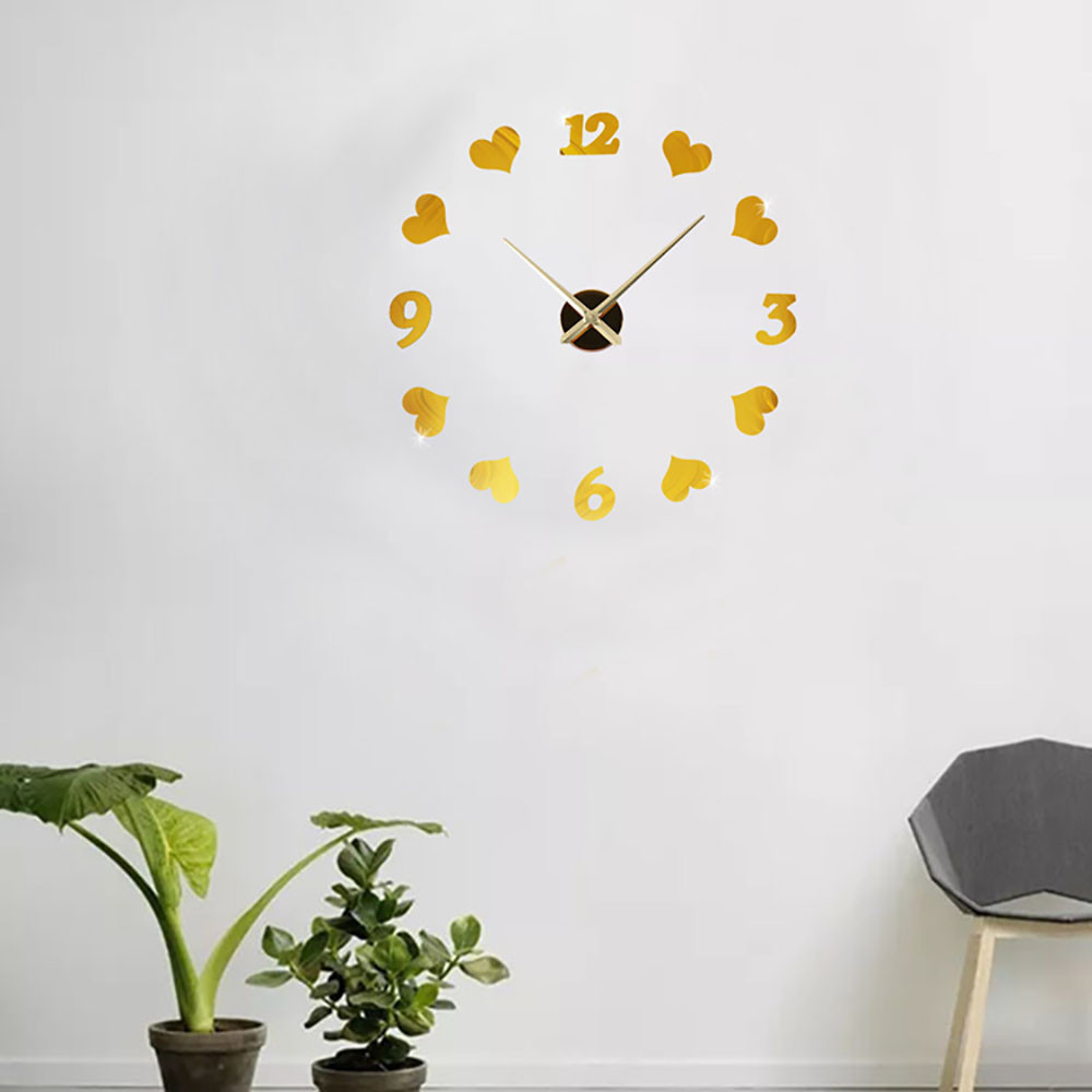 Modern Home Wall Clock Love Digital DIY Wall Clock... – Grandado