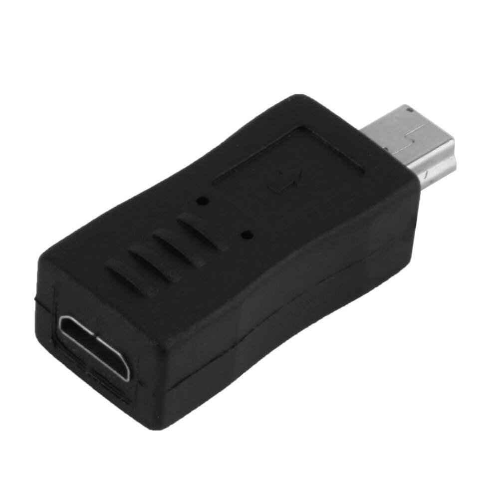 Black Micro USB Female to Mini USB Male Adapter Co... – Grandado