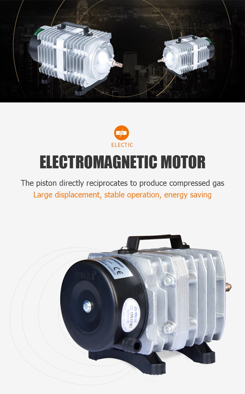 45W 6 Way Air Aerator Pump 70L/min HAILEA Electrom... – Vicedeal