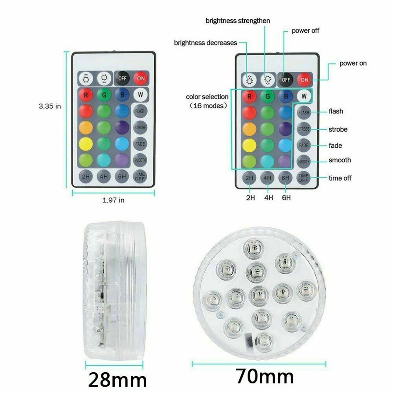 Zwembad Licht Rgb Kleur Veranderende IP68 Waterdic... – Vicedeal