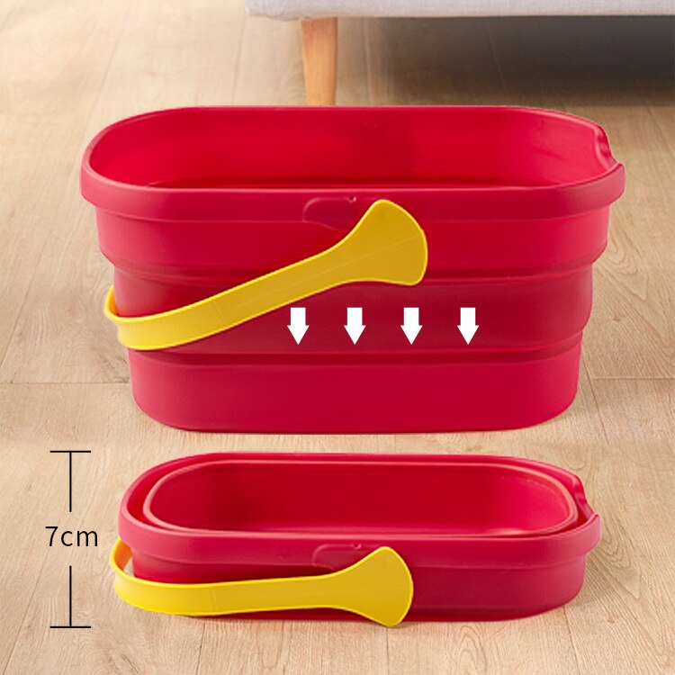 Foldable Mop Bucket Red Household Easy Hanging Han... – Grandado