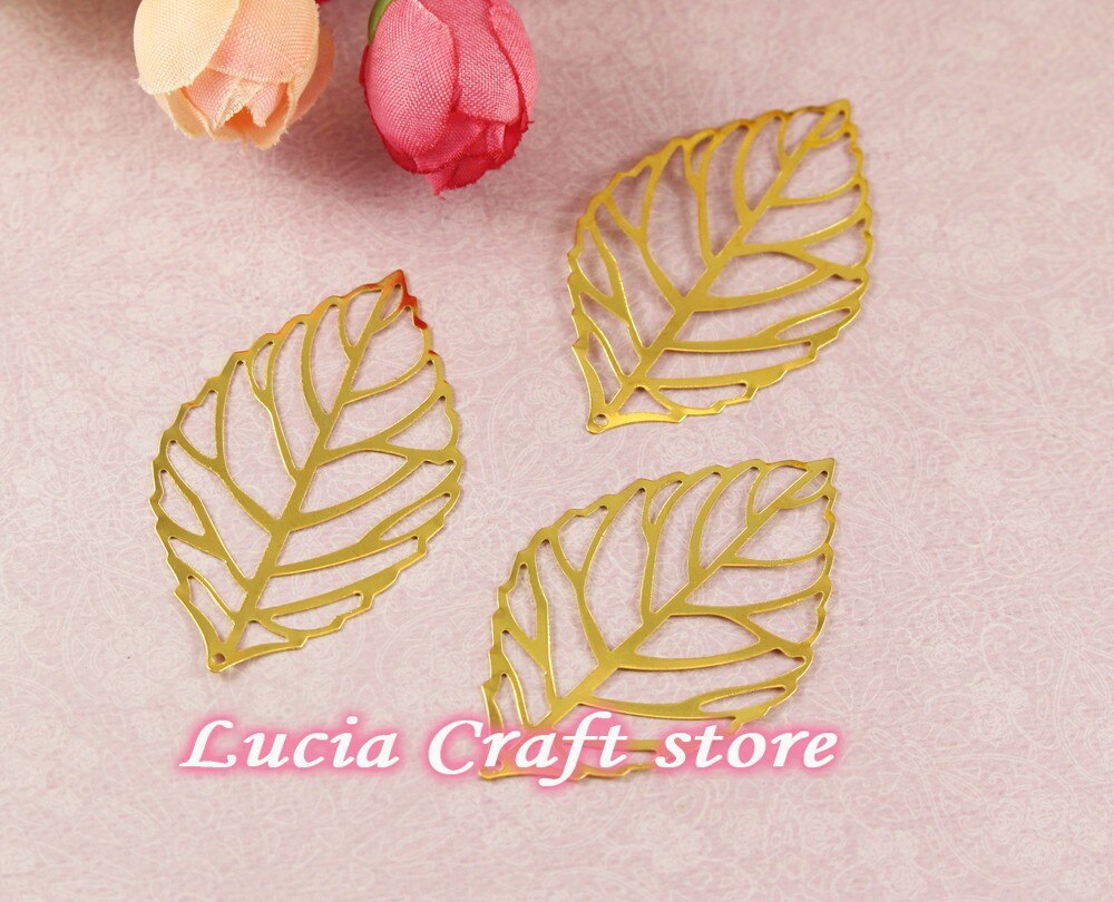 Metal Gold Little Leaves DIY Jewelry Materials G11... – Vicedeal