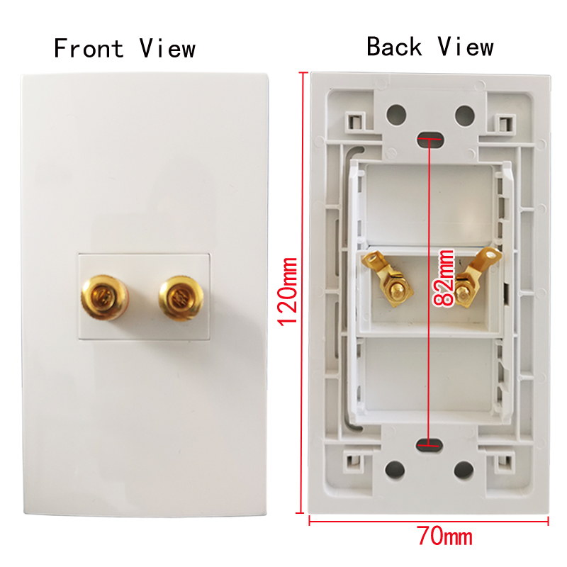 Hifi Speaker Cable Wire Wall Panel Golden Plated S... – Vicedeal