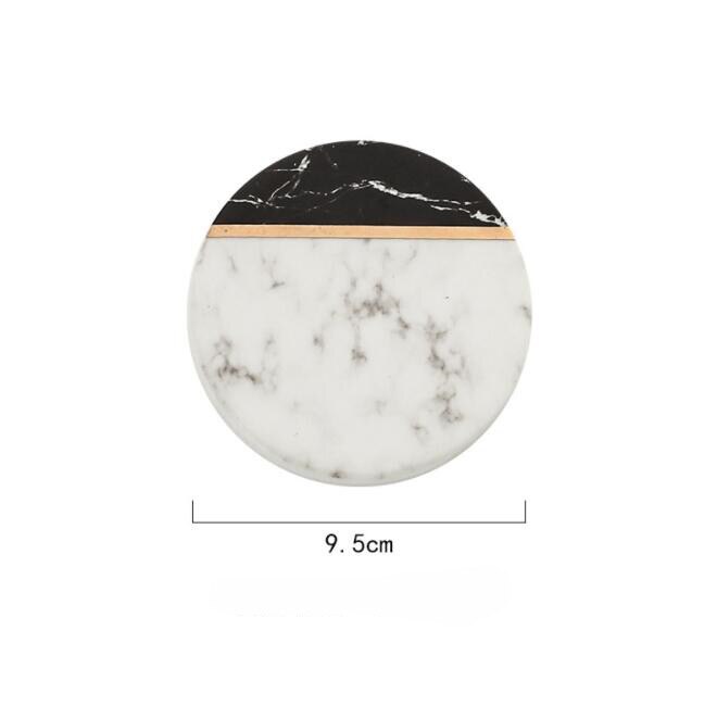 Marble Coasters Ceramics Drink Coaster Coffee Tea ... – Vicedeal